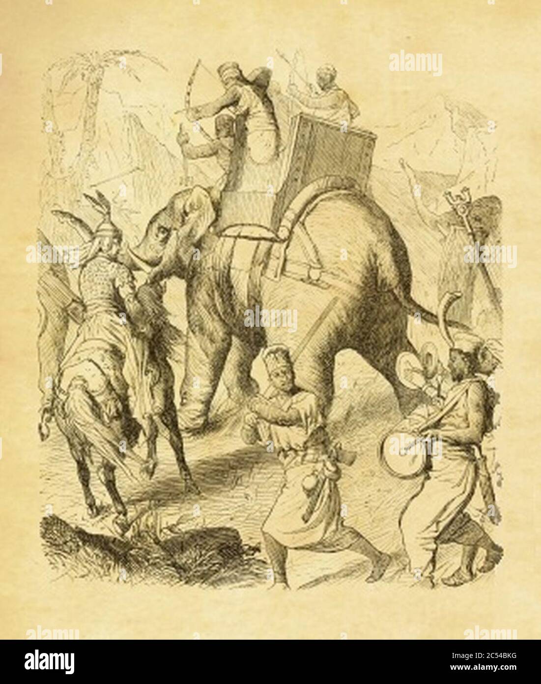 War elephant hi-res stock photography and images - Alamy