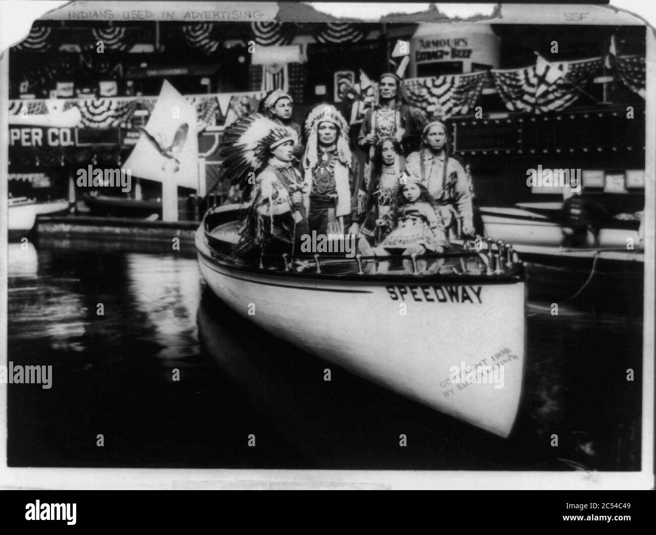 Indians in a motor boat Stock Photo - Alamy