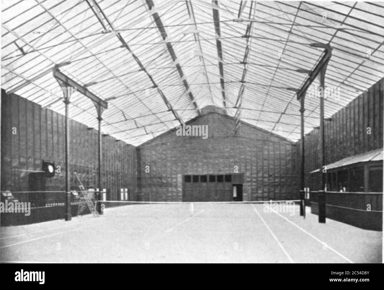 Indoor tennis court england before 1903 Stock Photo - Alamy