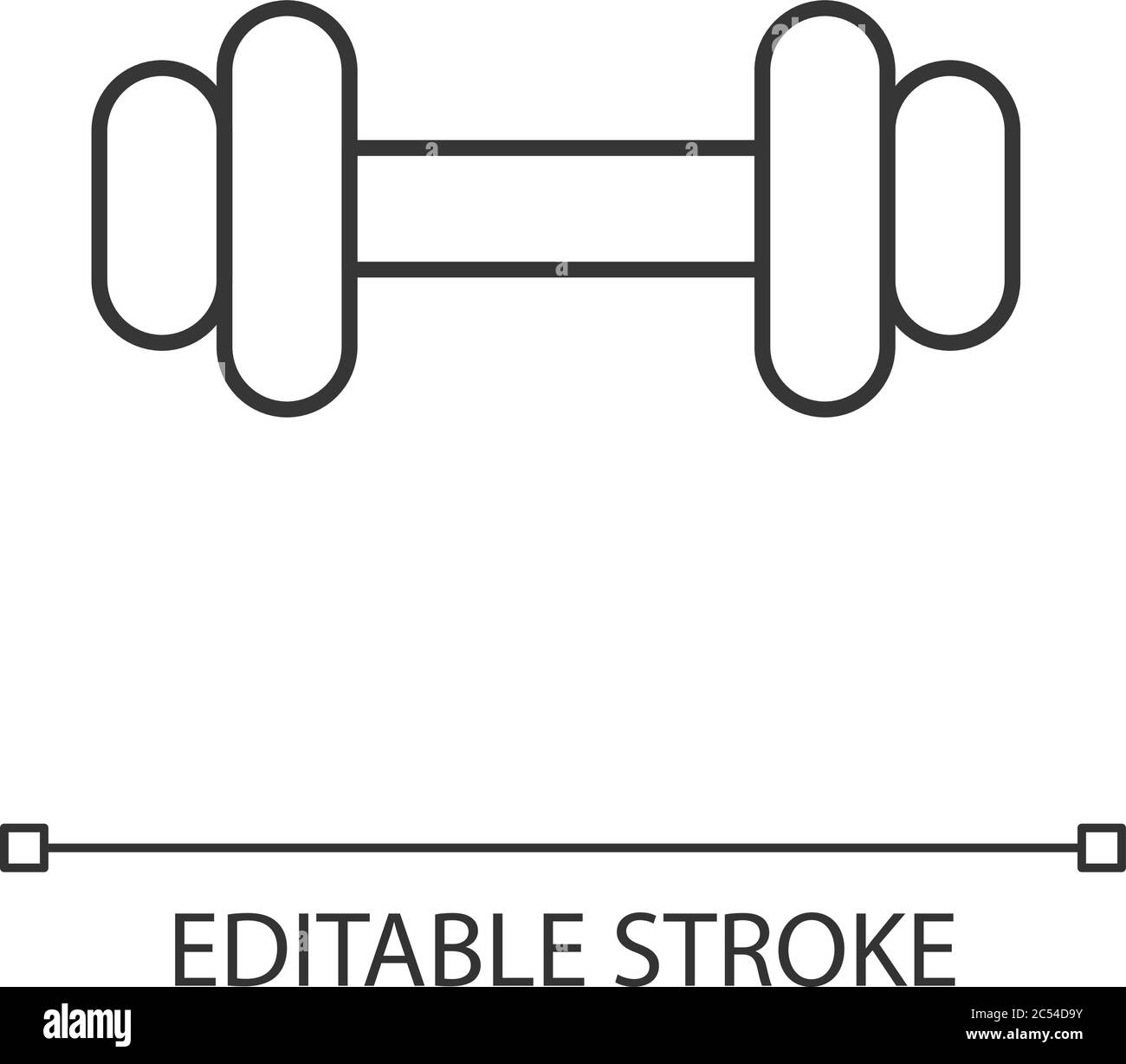 Barbell linear icon Stock Vector Image & Art - Alamy