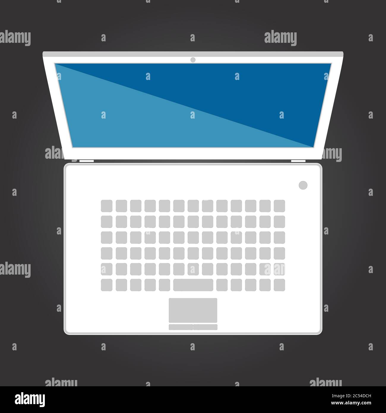 Laptop top view. eps 10 vector iilustration Stock Vector Image & Art ...