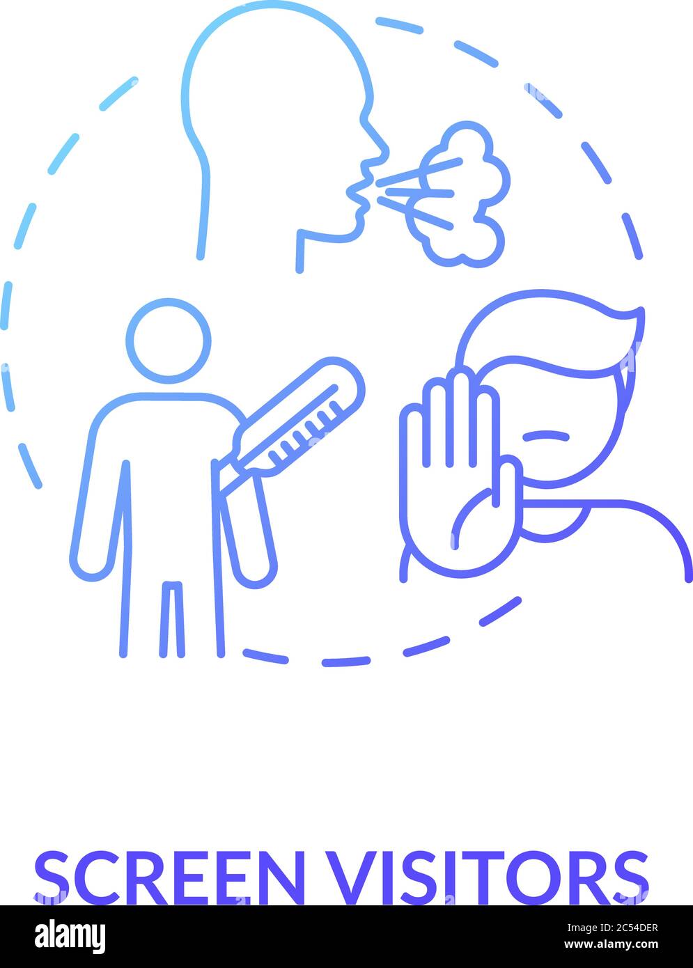 Screen visitors concept icon Stock Vector Image & Art - Alamy