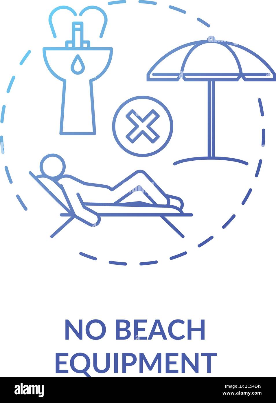 No beach equipment concept icon Stock Vector Image & Art - Alamy