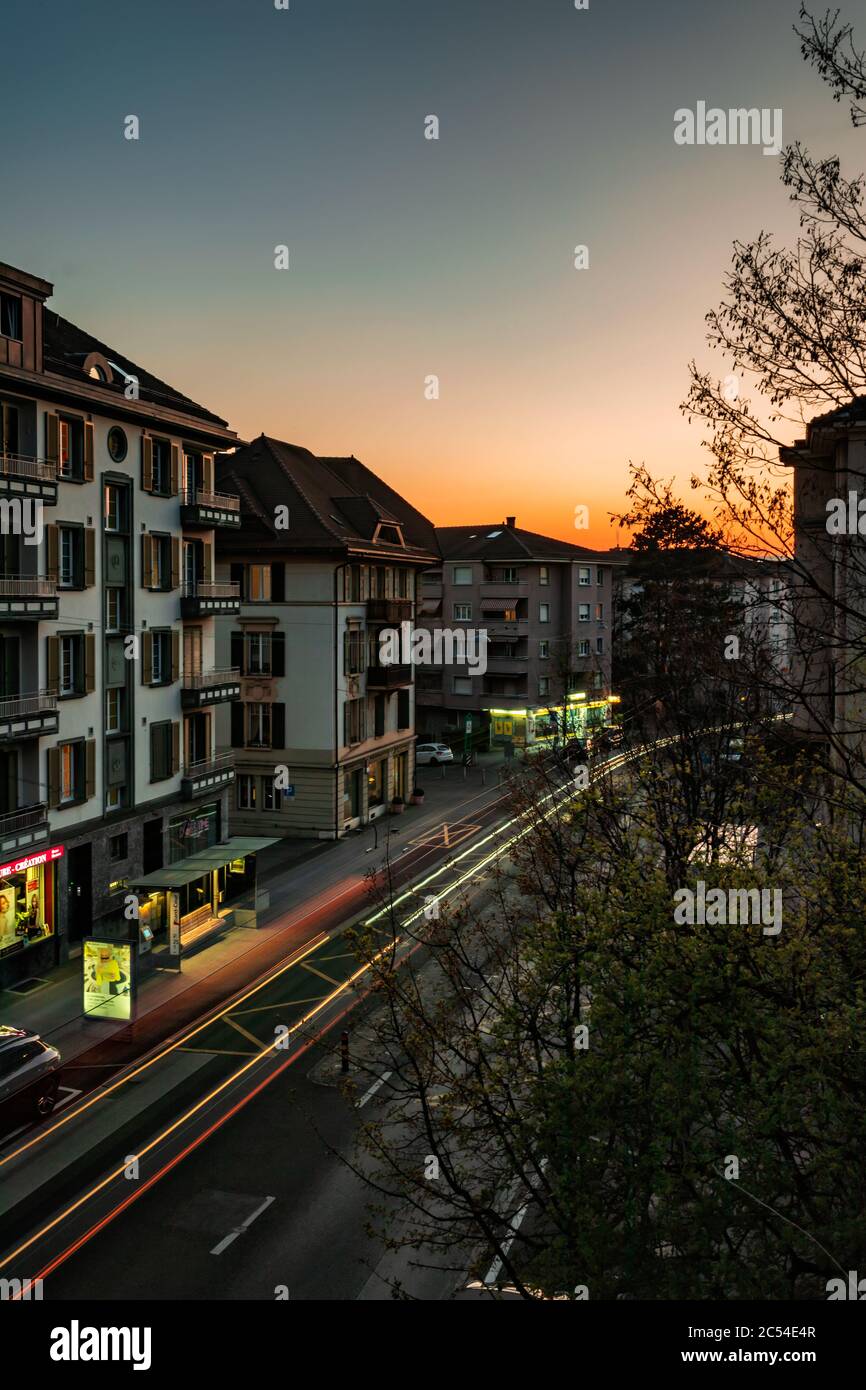 Lausanne sunset hi-res stock photography and images - Alamy