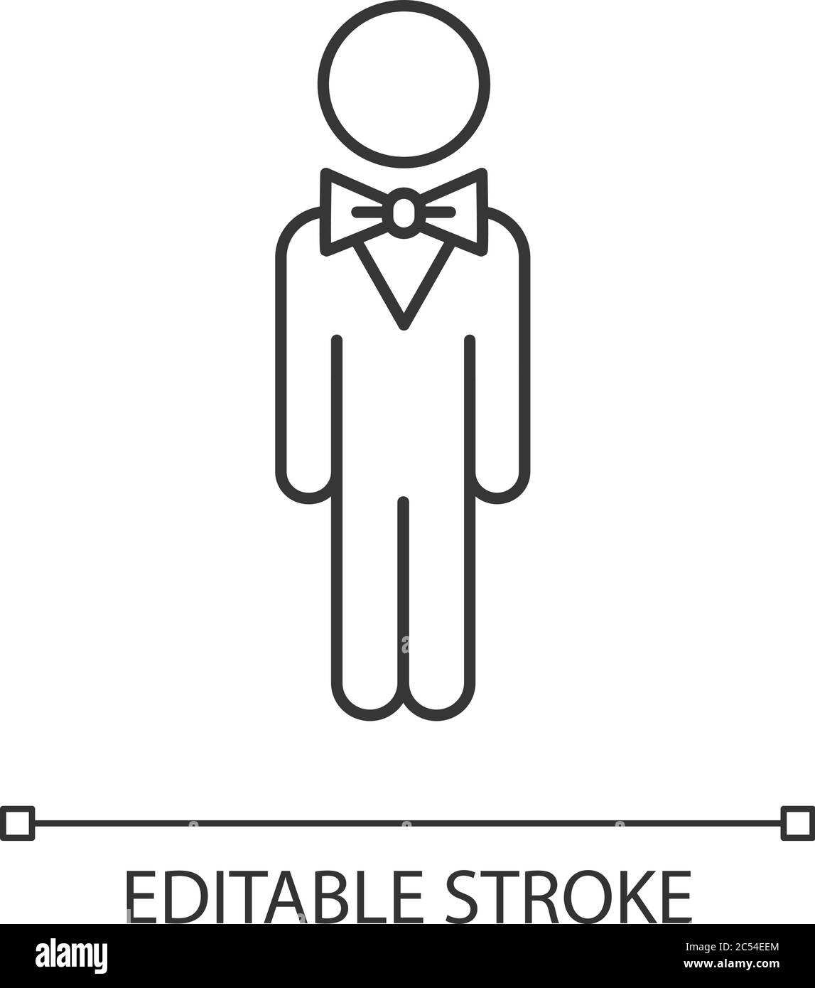 Concierge linear icon Stock Vector Image & Art - Alamy