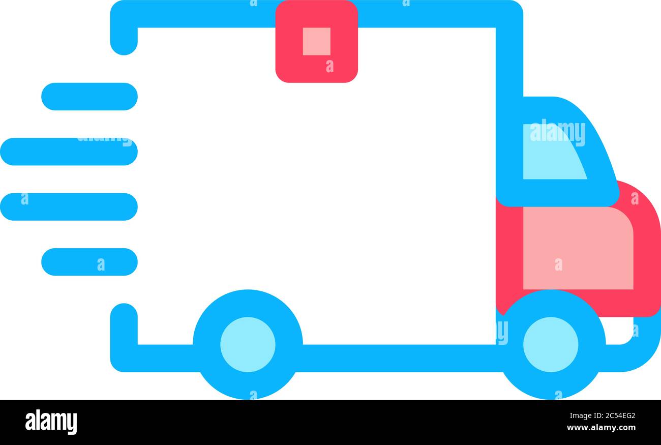 webshop delivery icon vector outline illustration Stock Vector Image ...