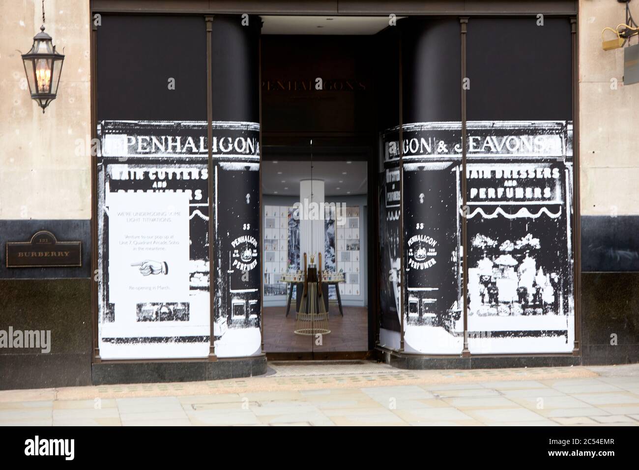 Penhaligon's perfume shop undergoing refurbishment on Regent Street ...