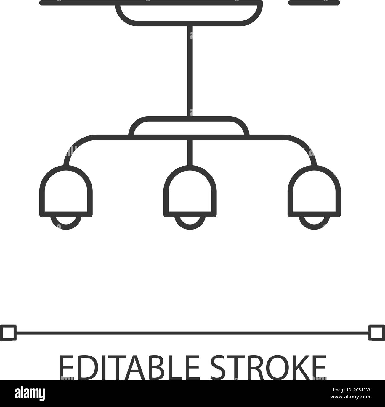 Hanging lamp linear icon Stock Vector Image & Art - Alamy