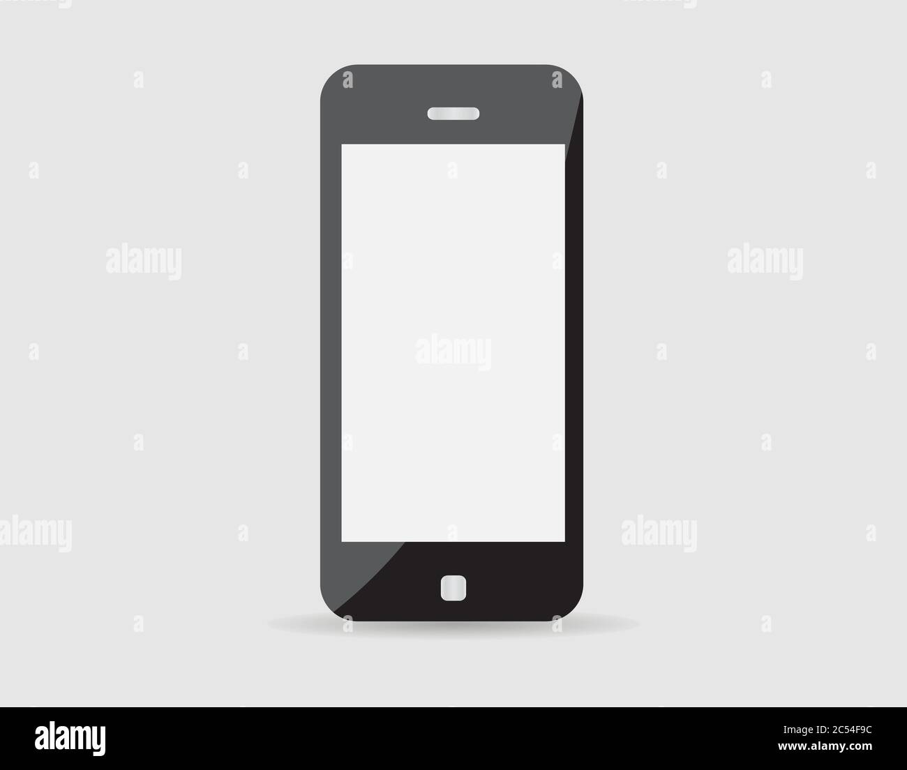 Perfectly detailed modern smart phone isolation vector Stock Vector ...