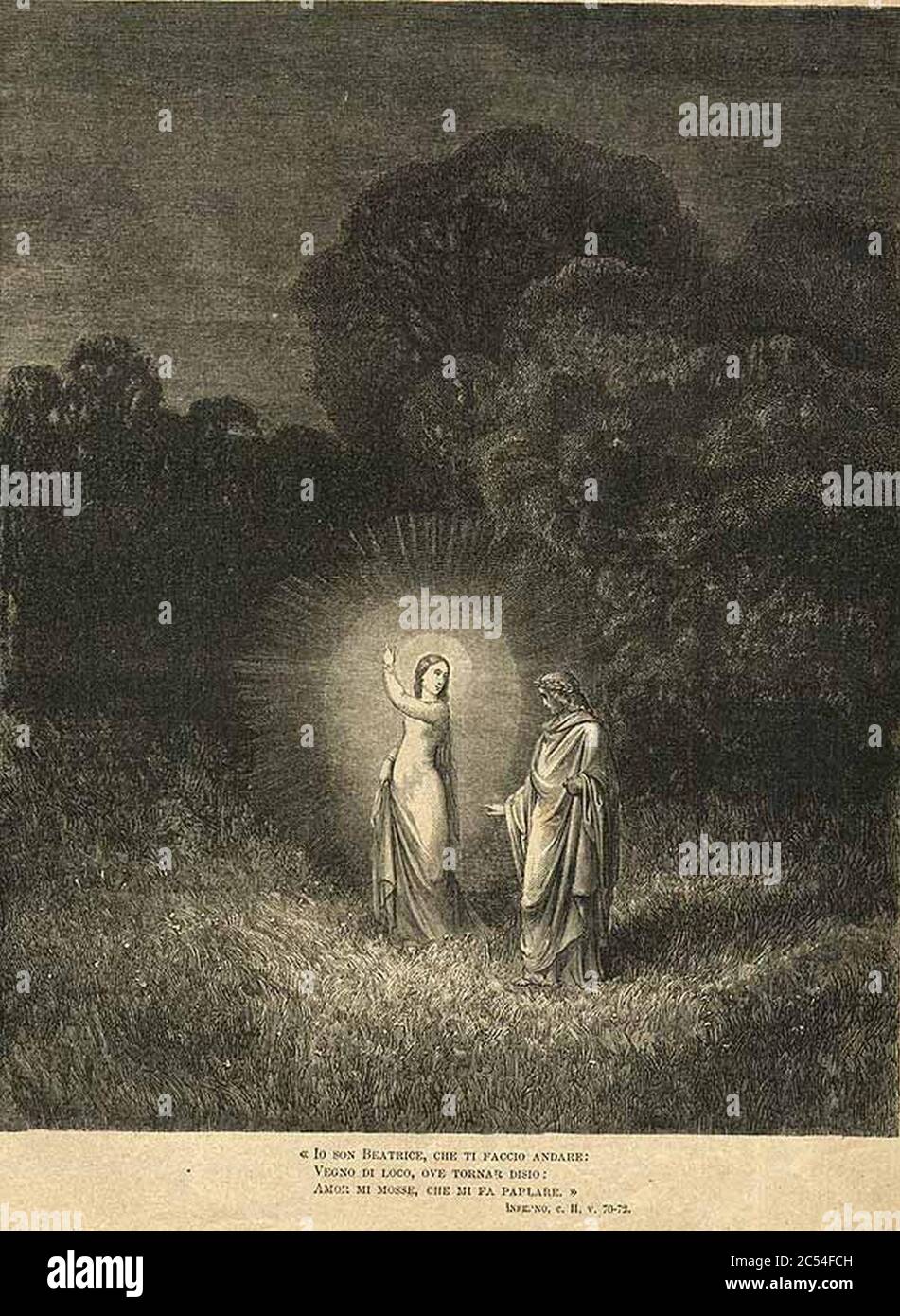 Inferno Canto 2 Doré Stock Photo - Alamy