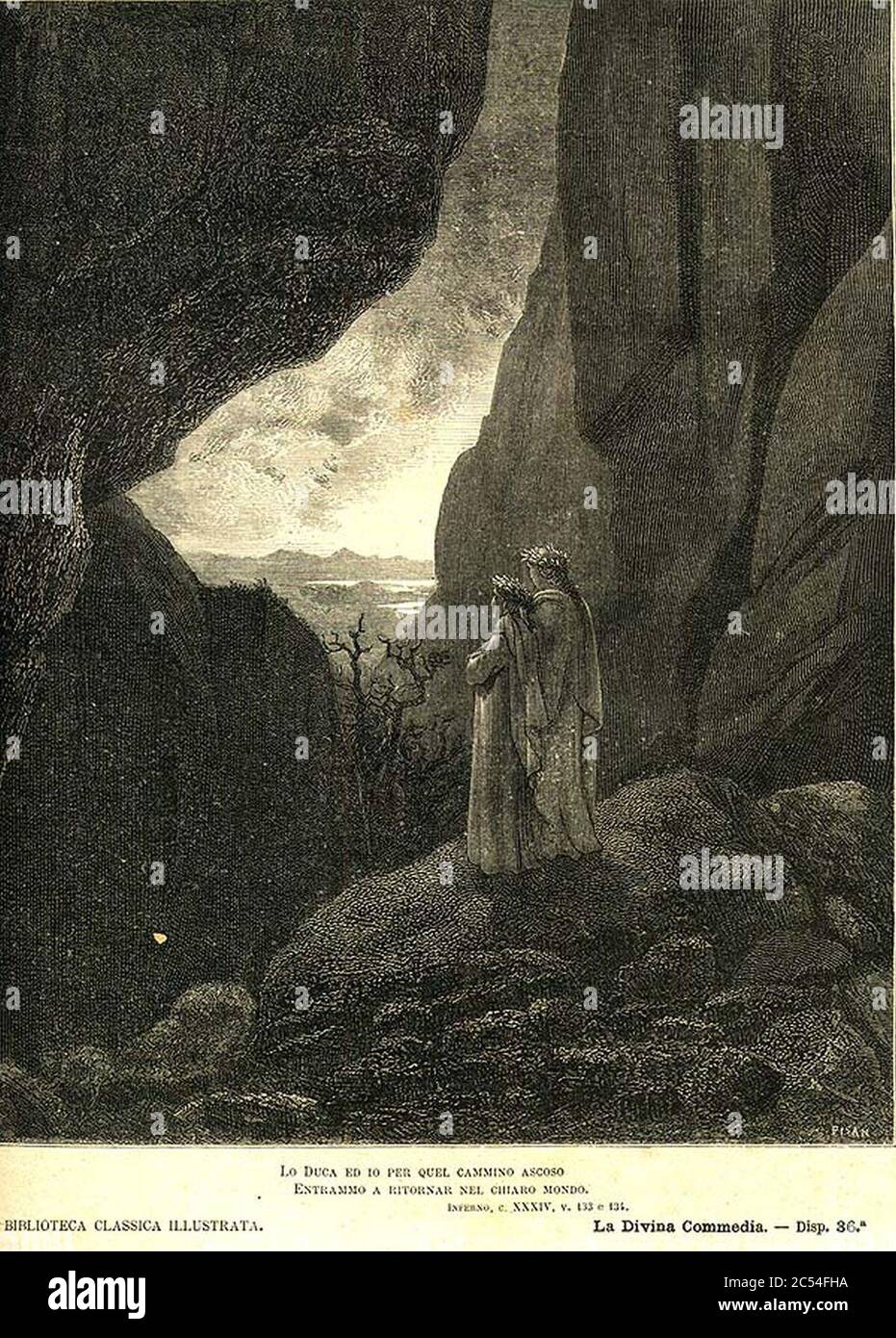 Inferno Canto 34, Gustave Dorè 2 Stock Photo - Alamy