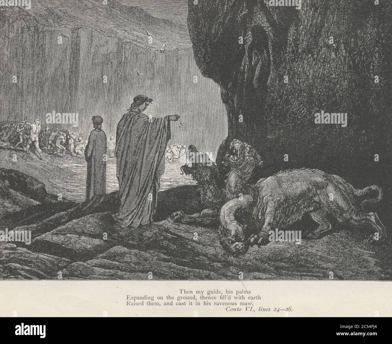 Inferno Canto 6 lines 24-26 Stock Photo - Alamy