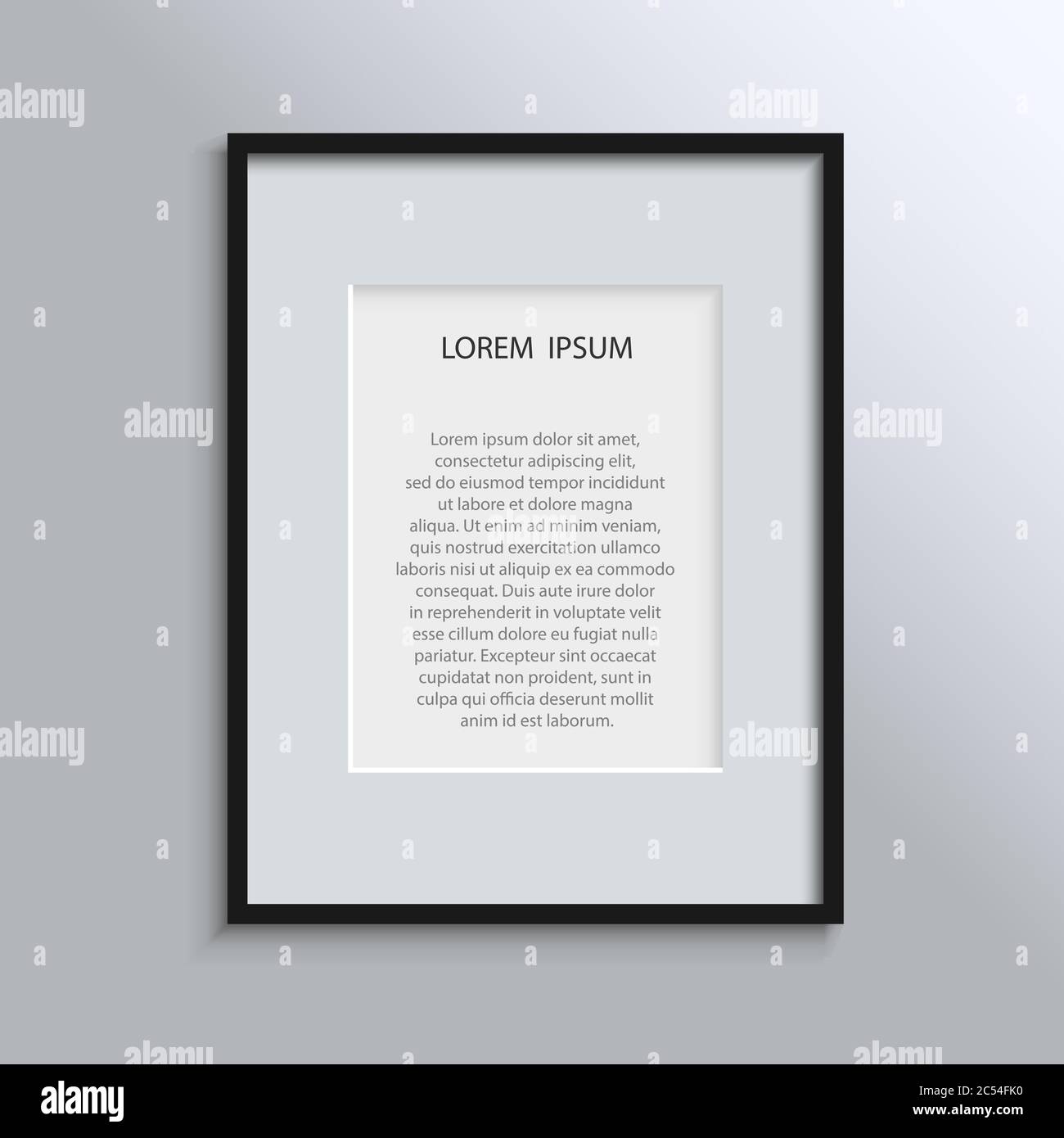 Realistic picture frame isolated on white background. Perfect for your ...