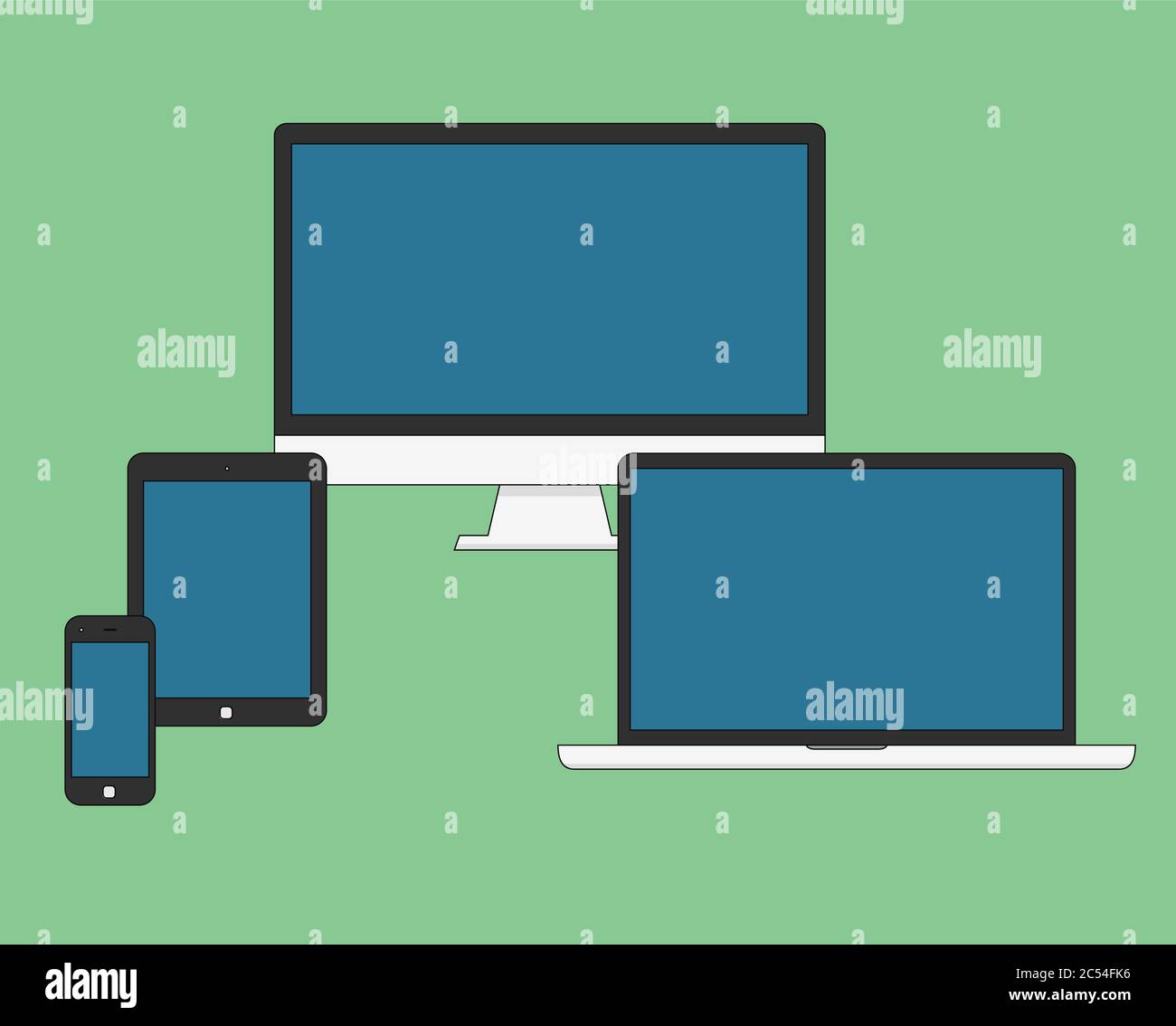 Tablet presentation electronic device Stock Vector Images - Alamy