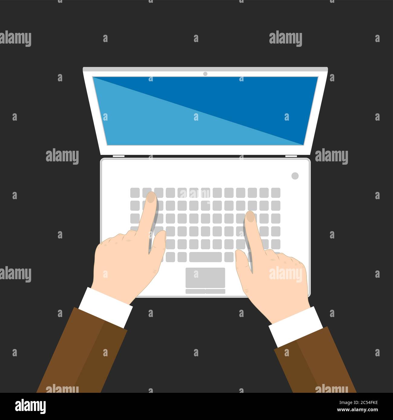Hands typing text on Stock Vector Images - Alamy