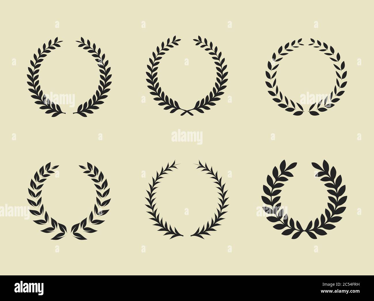 Laurel Wreaths Vector. eps 10 vector iilustration Stock Vector Image ...