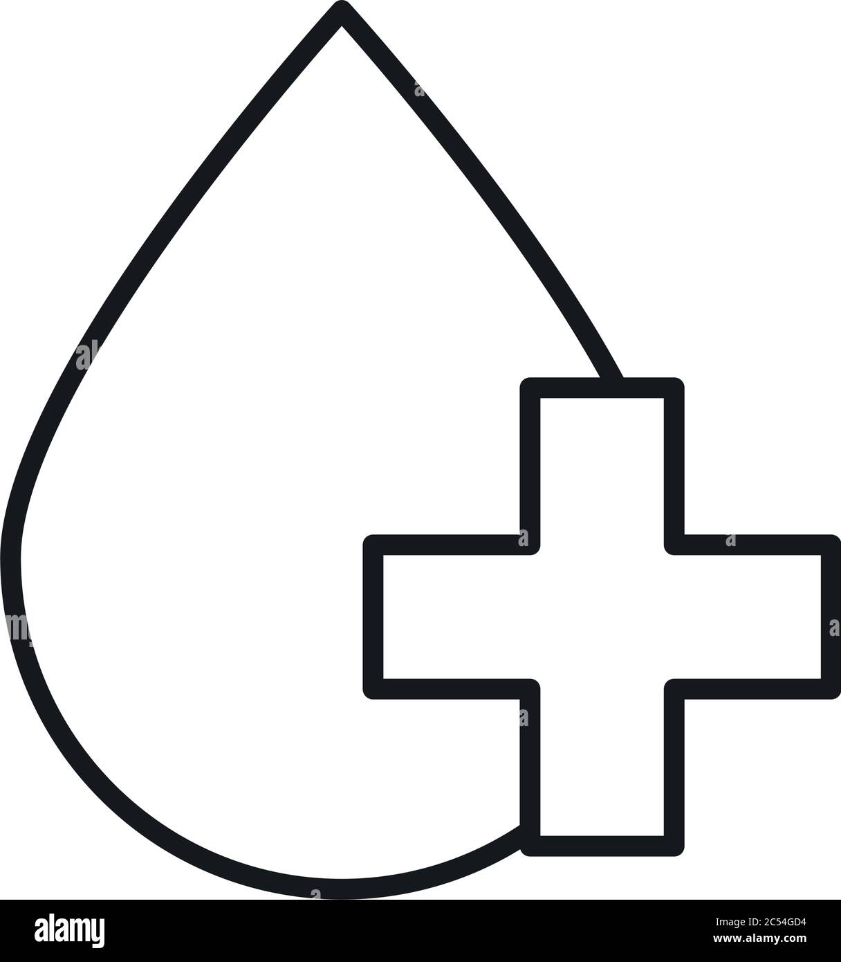 blood donation charity healthcare medical and hospital pictogram line ...