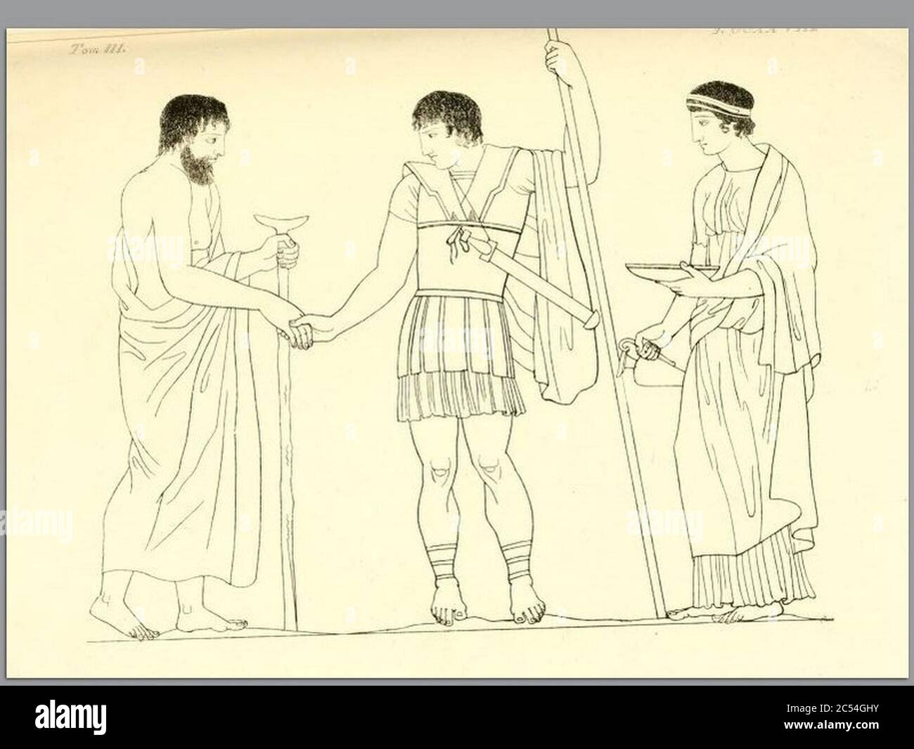 INGHIRAMI(1835) Pitture di vasi fittili Vol3 T228 Stock Photo - Alamy