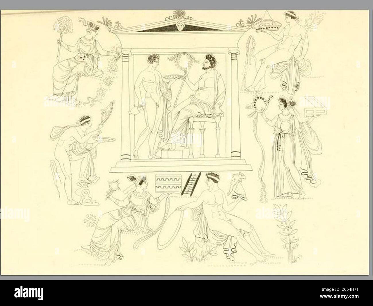 INGHIRAMI(1837) Pitture di vasi fittili Vol4 T392 Stock Photo - Alamy