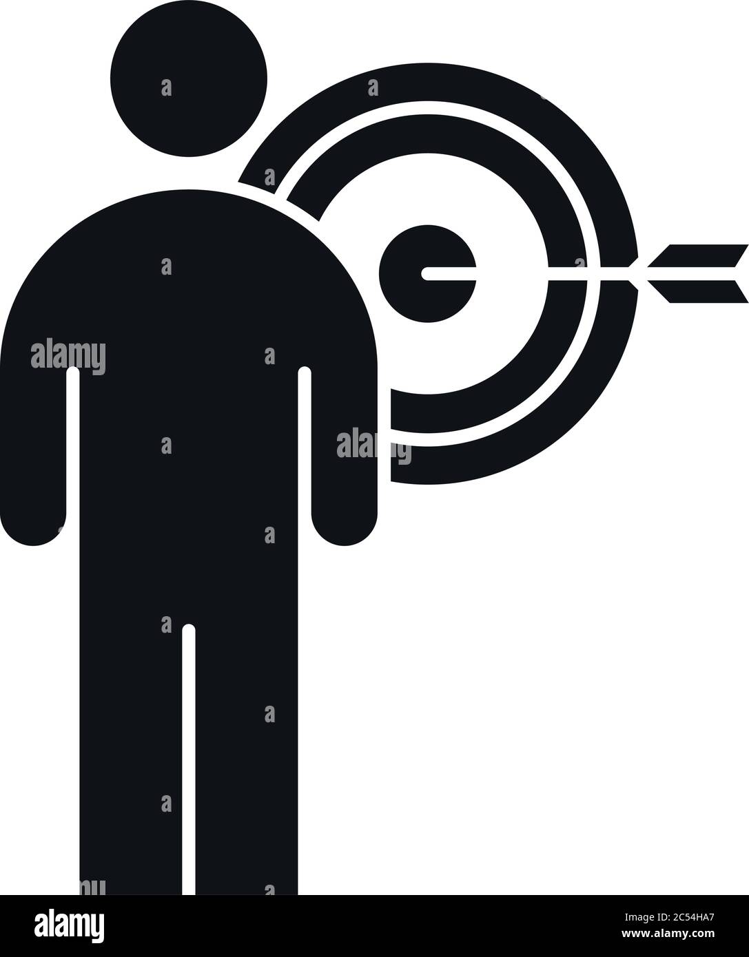 businessman target strategy business management developing successful ...