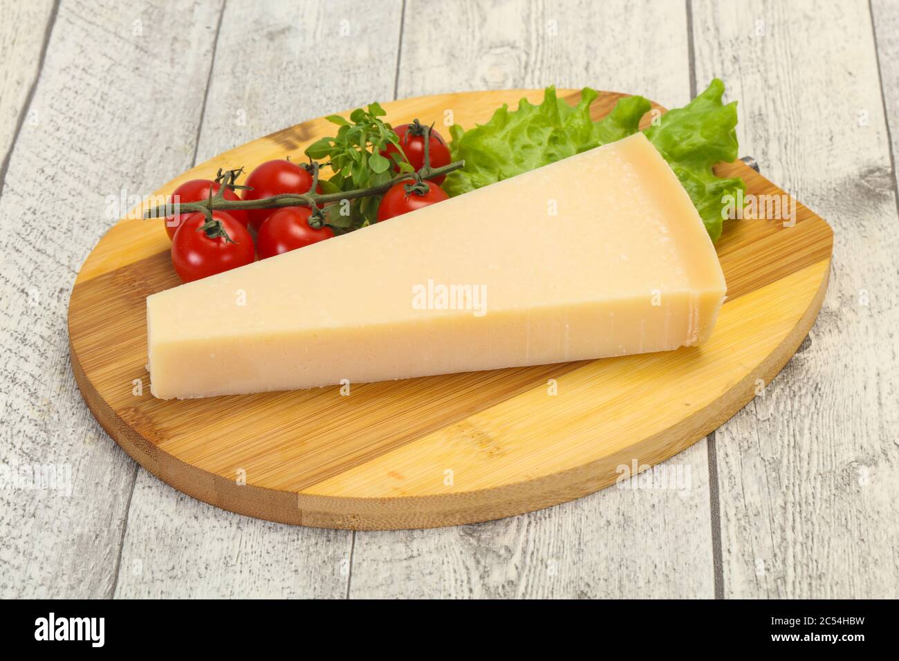Italian traditional parmesan cheese triangle served salad Stock Photo ...