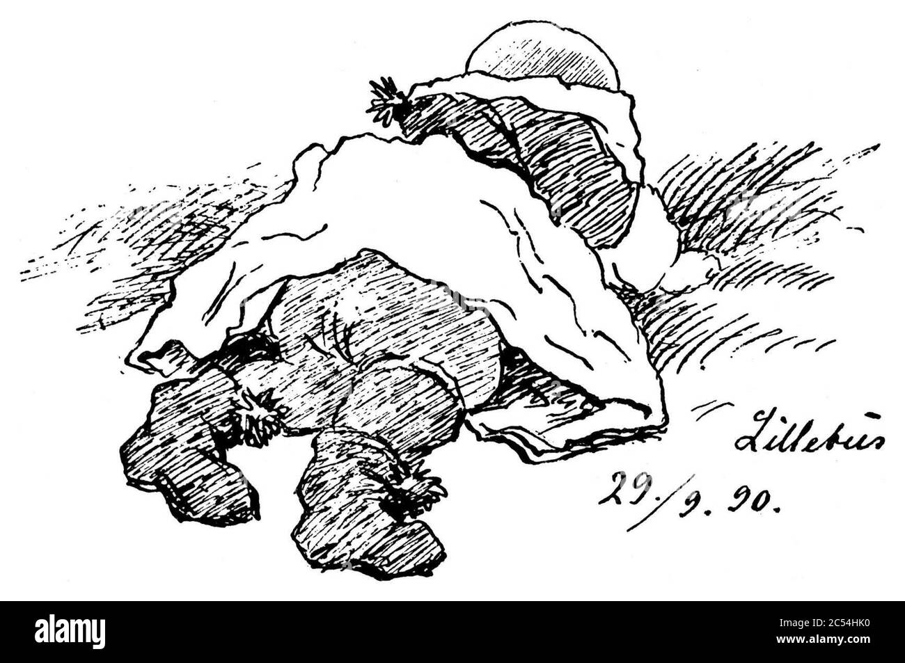 Ingrid - baby lying on stomach - 1990 Stock Photo - Alamy