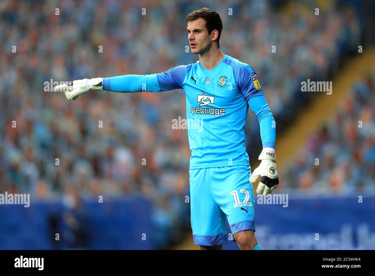 Luton Town goalkeeper Simon Sluga during the Sky Bet Championship match ...