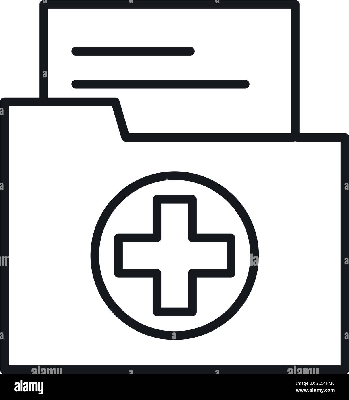 report archive healthcare medical and hospital pictogram line style ...
