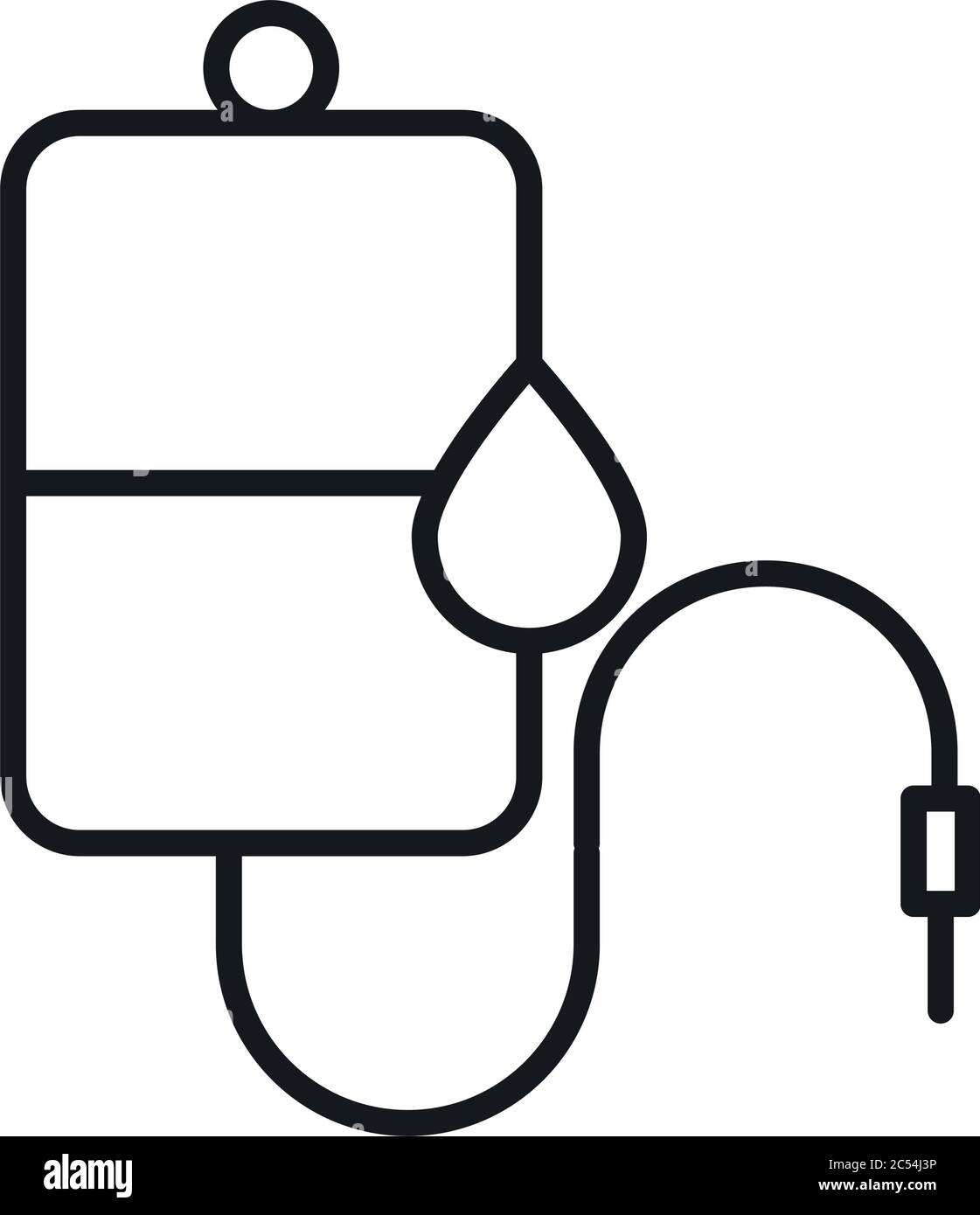 iv stand fluid healthcare medical and hospital pictogram line style ...