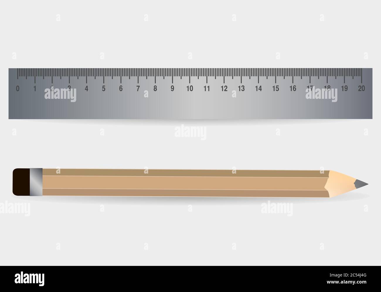 Pencil with ruler. eps 10 vector iilustration Stock Vector Image & Art ...