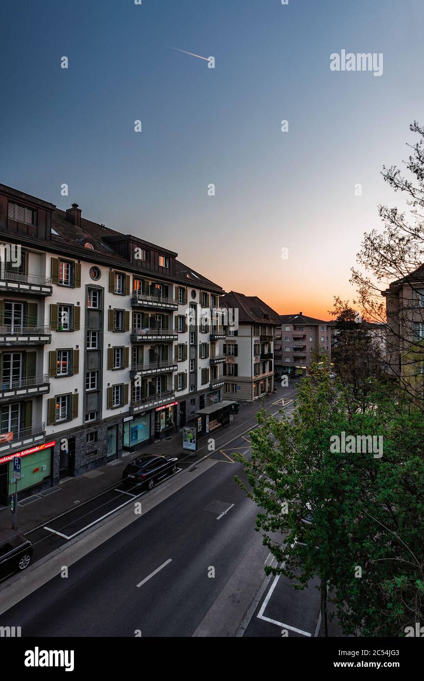 Lausanne sunset hi-res stock photography and images - Alamy