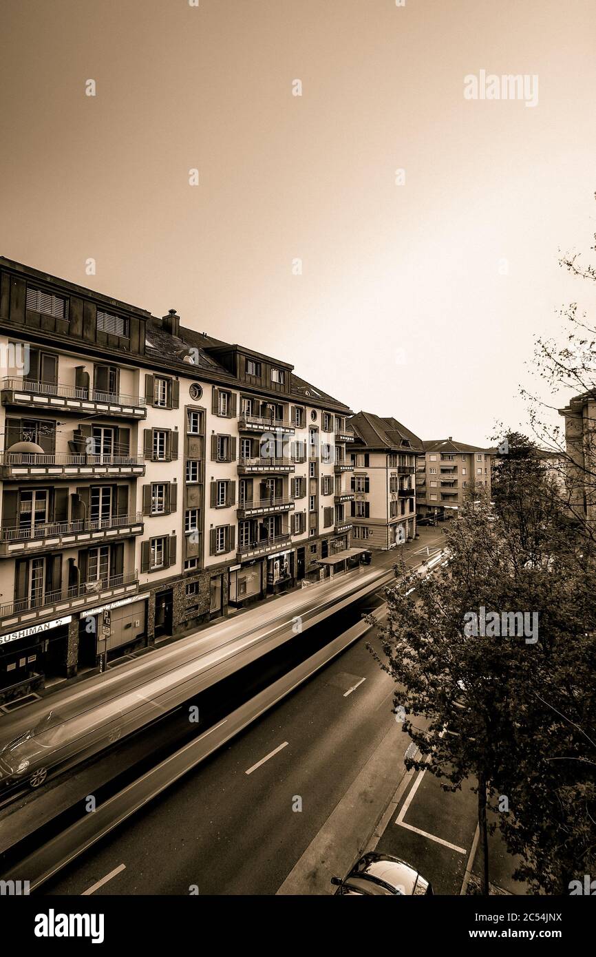 Lausanne sunset hi-res stock photography and images - Alamy