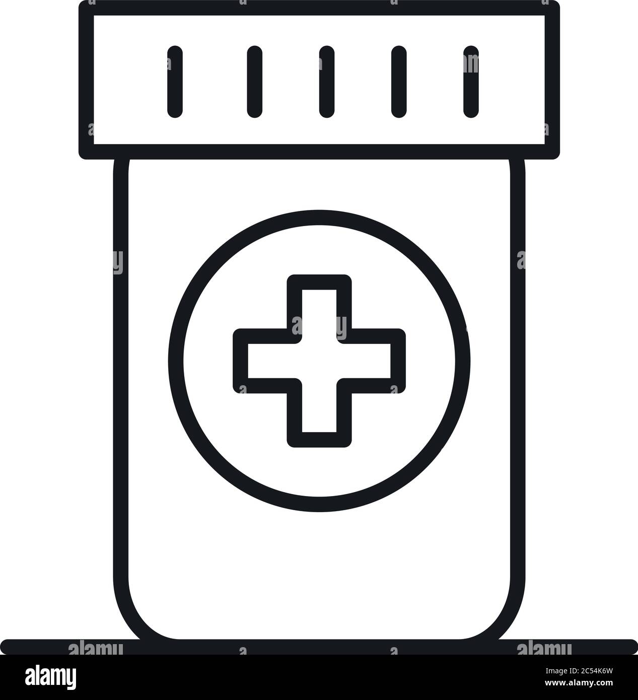 medicine bottle healthcare medical and hospital pictogram line style ...