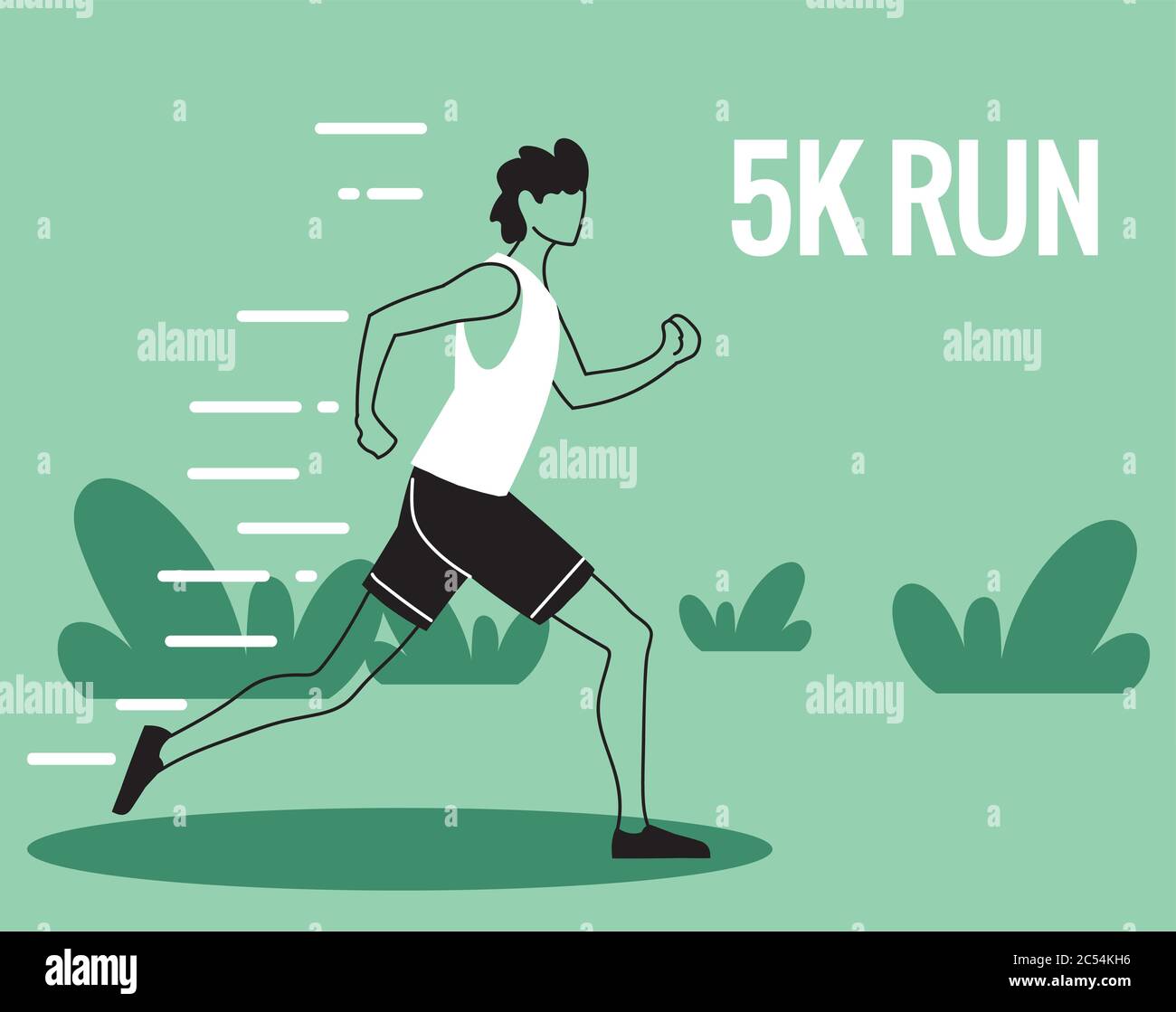 man avatar running and 5k run vector design design, Marathon athlete ...