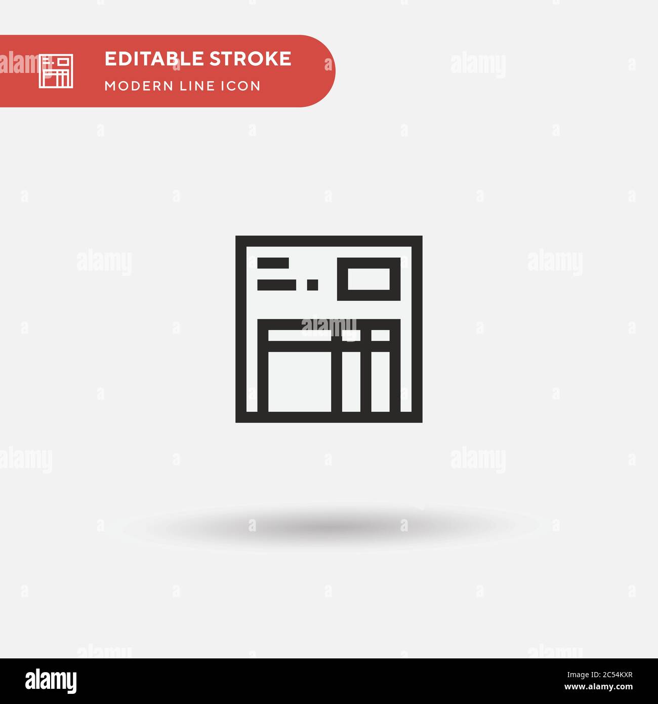 Delivery Note Simple vector icon. Illustration symbol design template ...