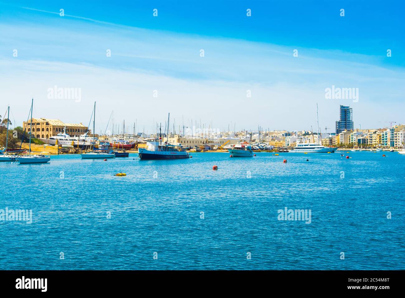 Sliema malta seafront promenade hi-res stock photography and images - Alamy