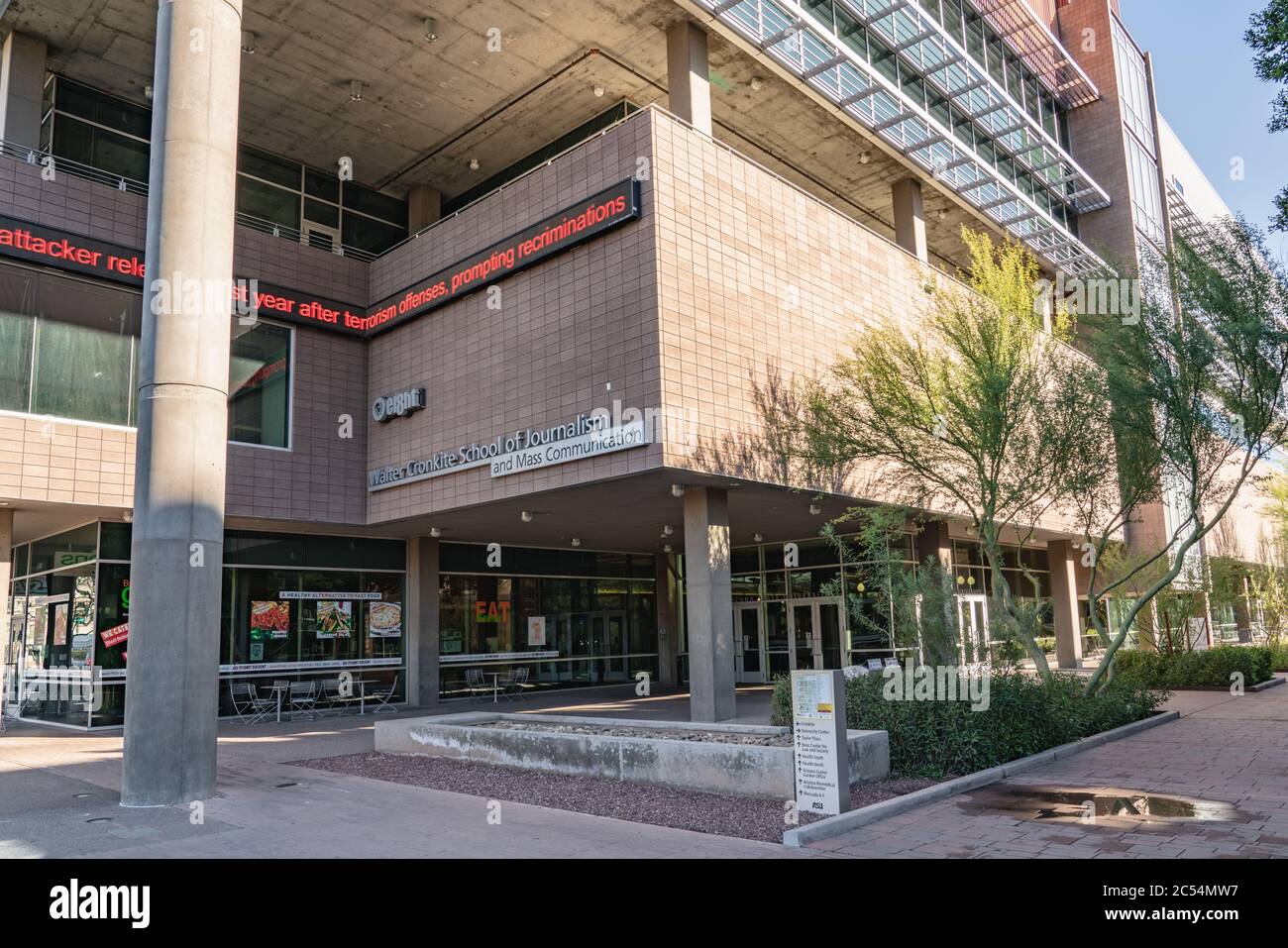 Phoenix, AZ - Nov. 30, 2019: The Walter Cronkite School of Journalism ...