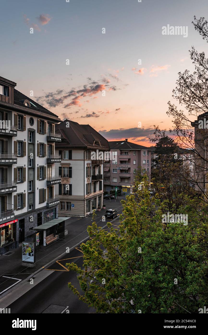 Lausanne sunset hi-res stock photography and images - Alamy