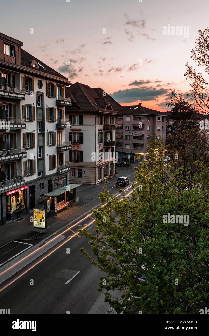 Lausanne sunset hi-res stock photography and images - Alamy