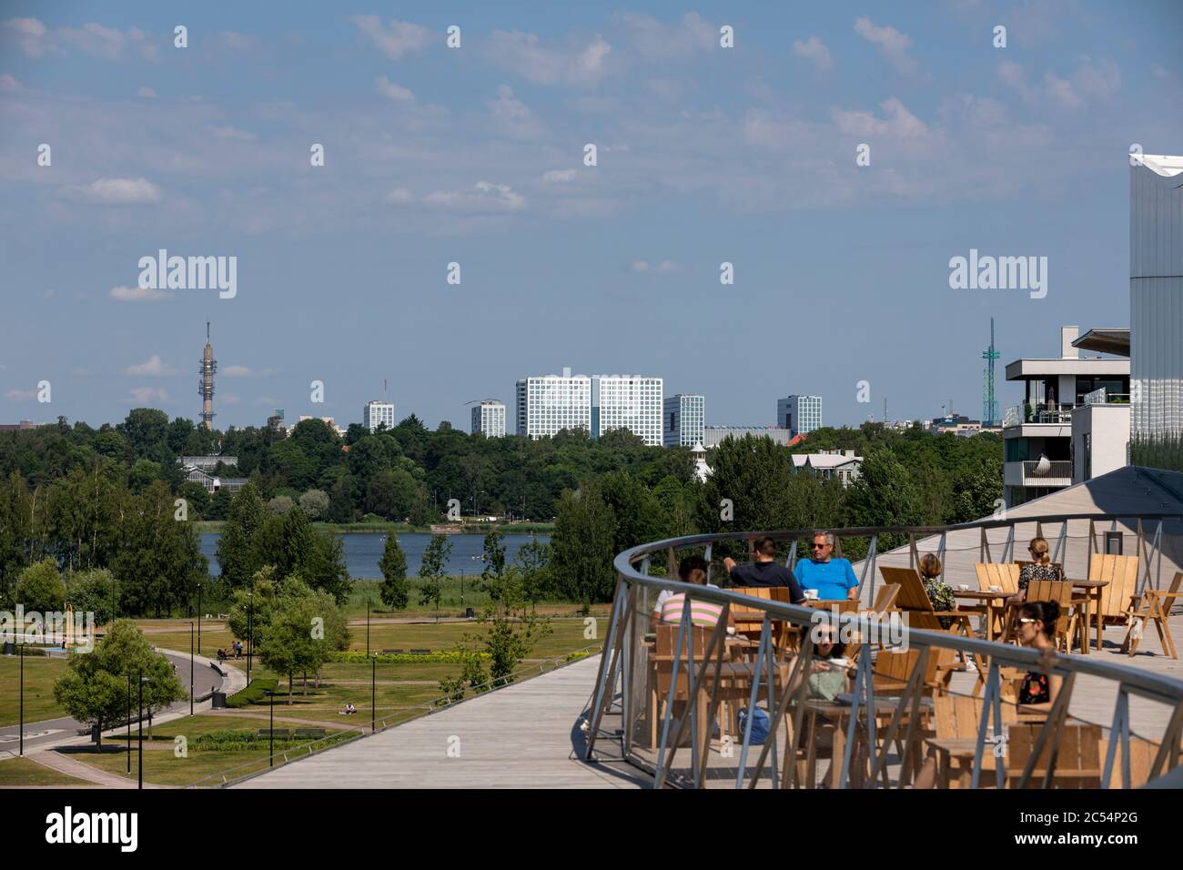 Finnish capital city Helsinki has a lot of green areas downtown. Many ...