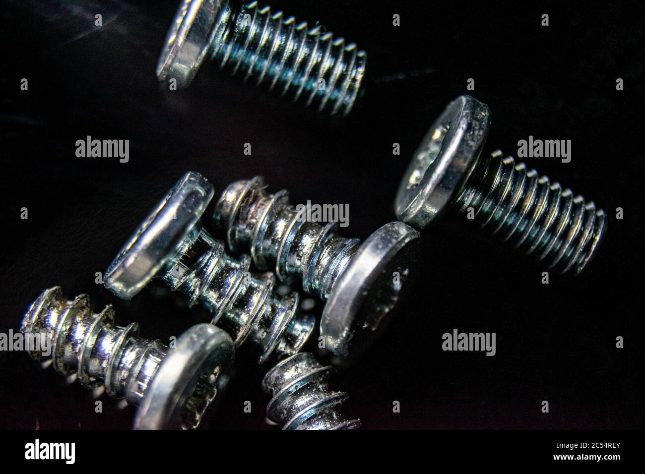 High angle view of screws hi-res stock photography and images - Alamy