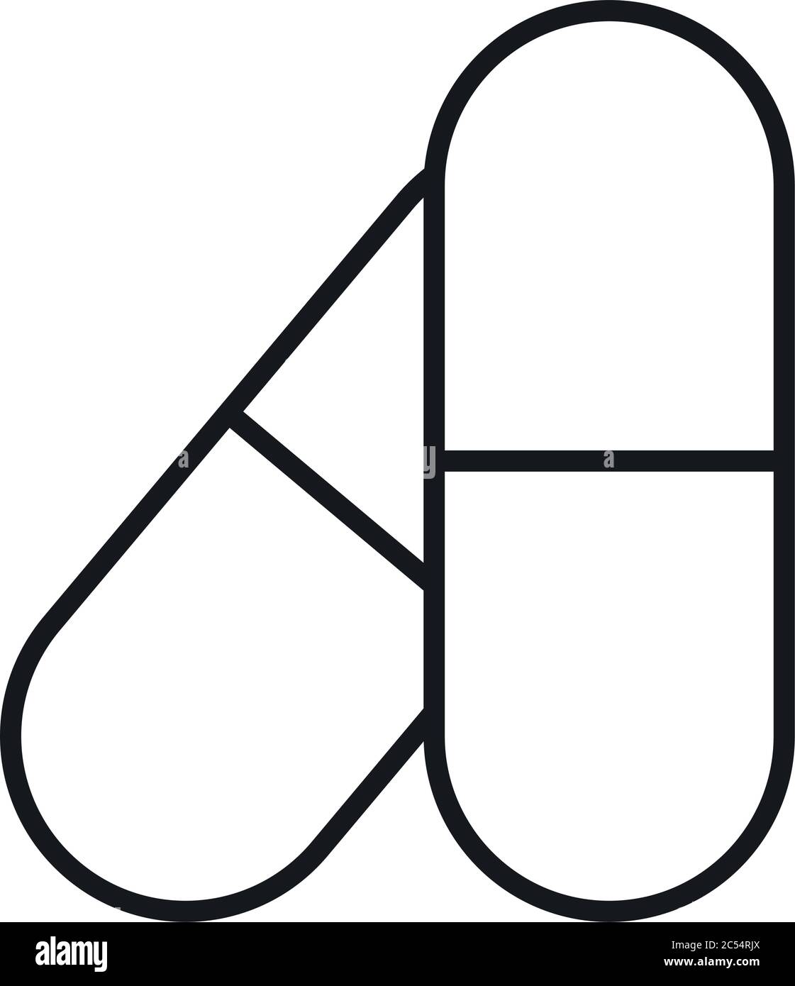 medication capsule healthcare medical and hospital pictogram line style ...