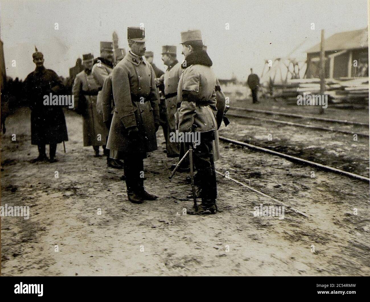 Inspizierung durch Generaloberst Böhm-Ermolli in Hinowice Stock Photo ...