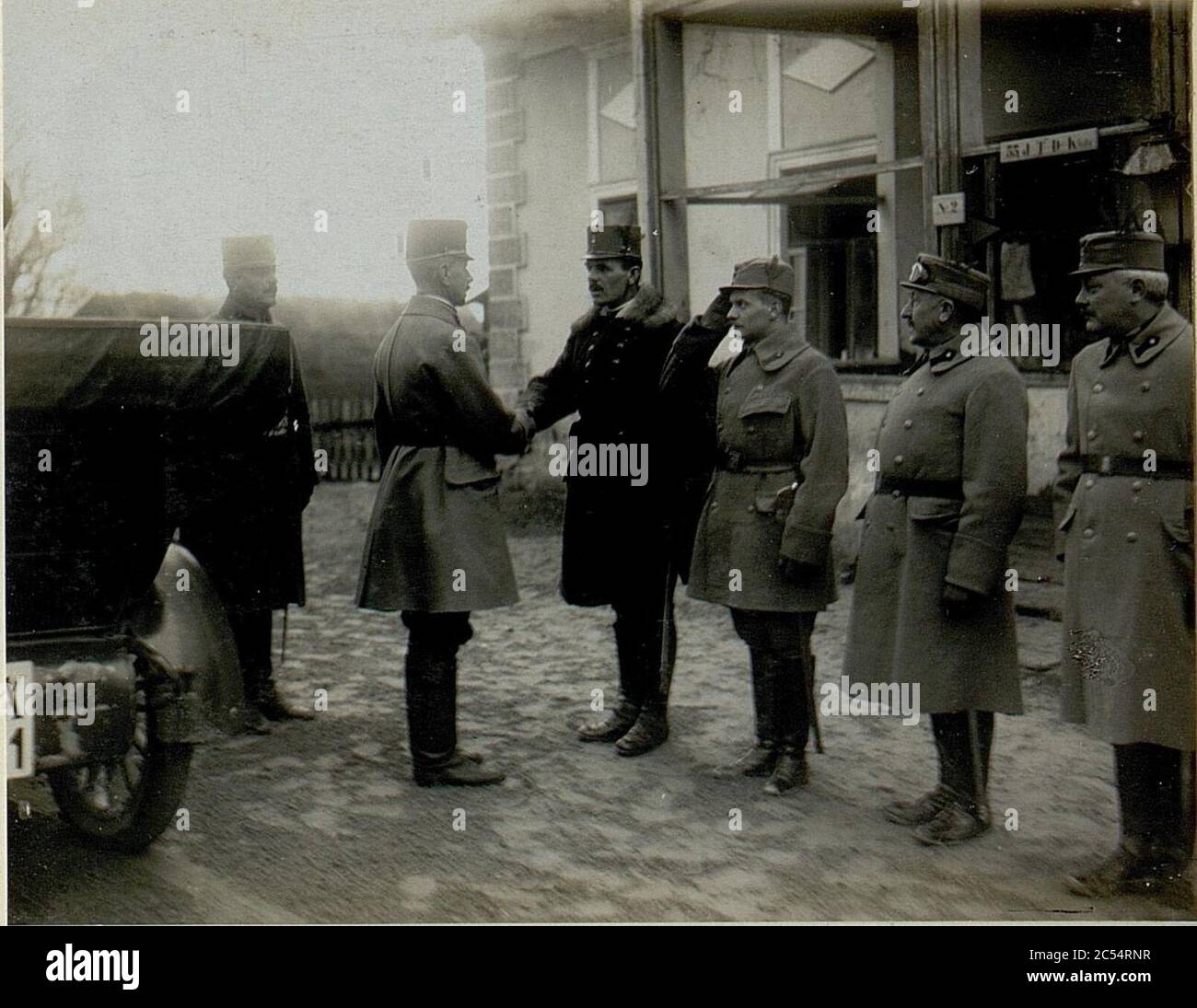 Inspizierung durch Generaloberst Böhm-Ermolli in Hinowice Stock Photo ...