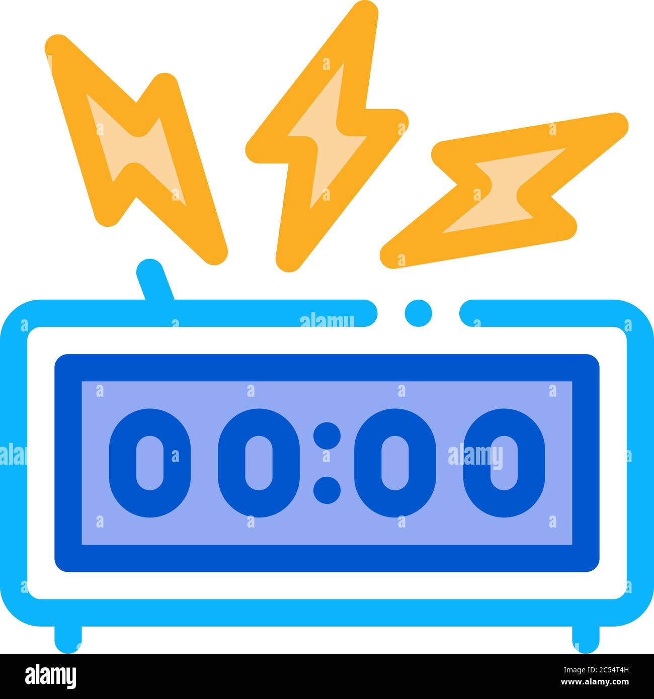 watch alarm icon vector outline illustration Stock Vector Image & Art ...