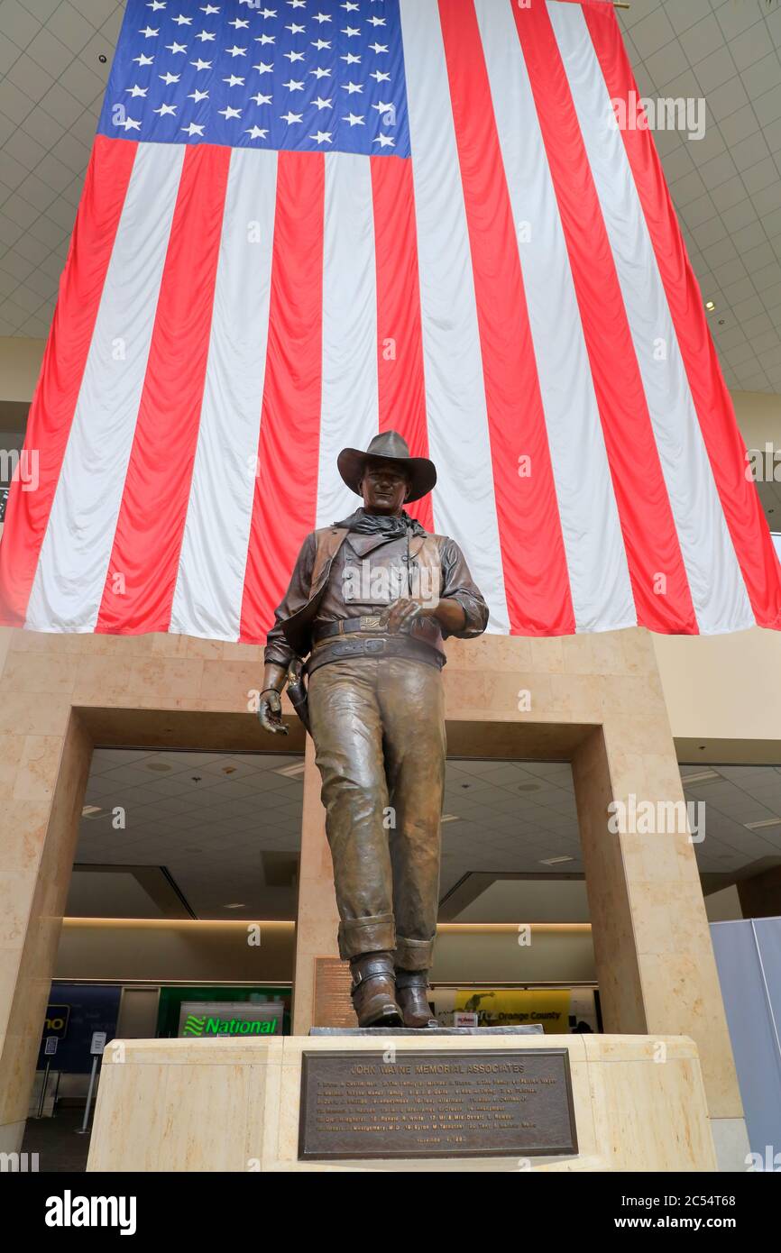 John Wayne American Flag Democrats Want John Wayne's Name, Statue