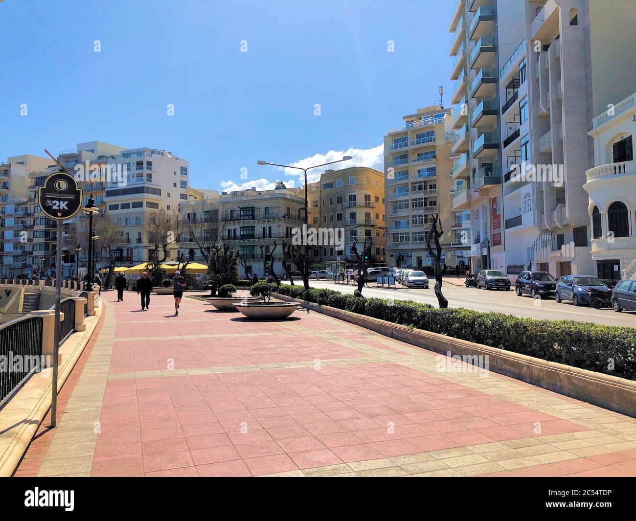 Waterfront in Sliema on a beautiful day Stock Photo - Alamy