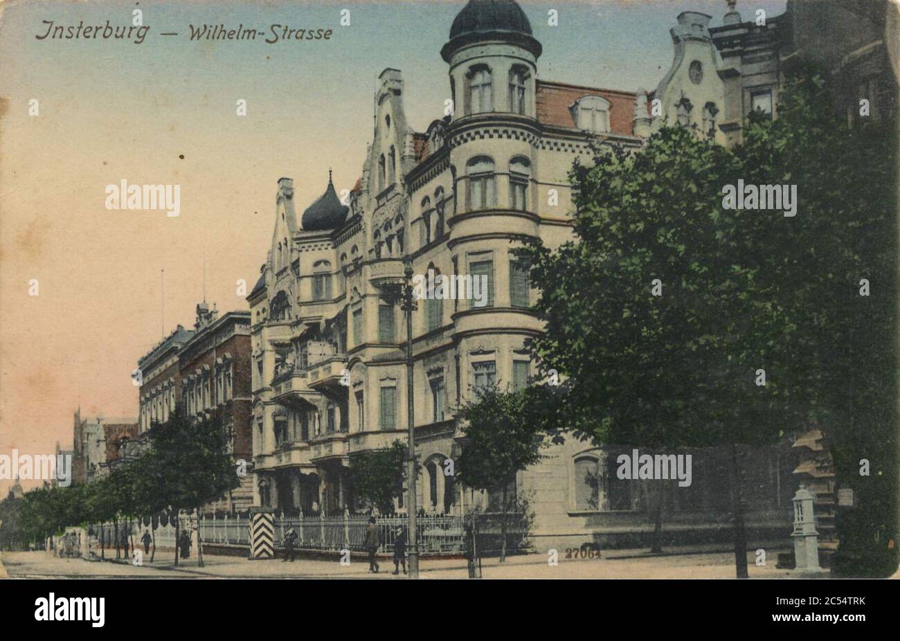 Insterburg, Ostpreußen - Wilhelmstraße Stock Photo - Alamy