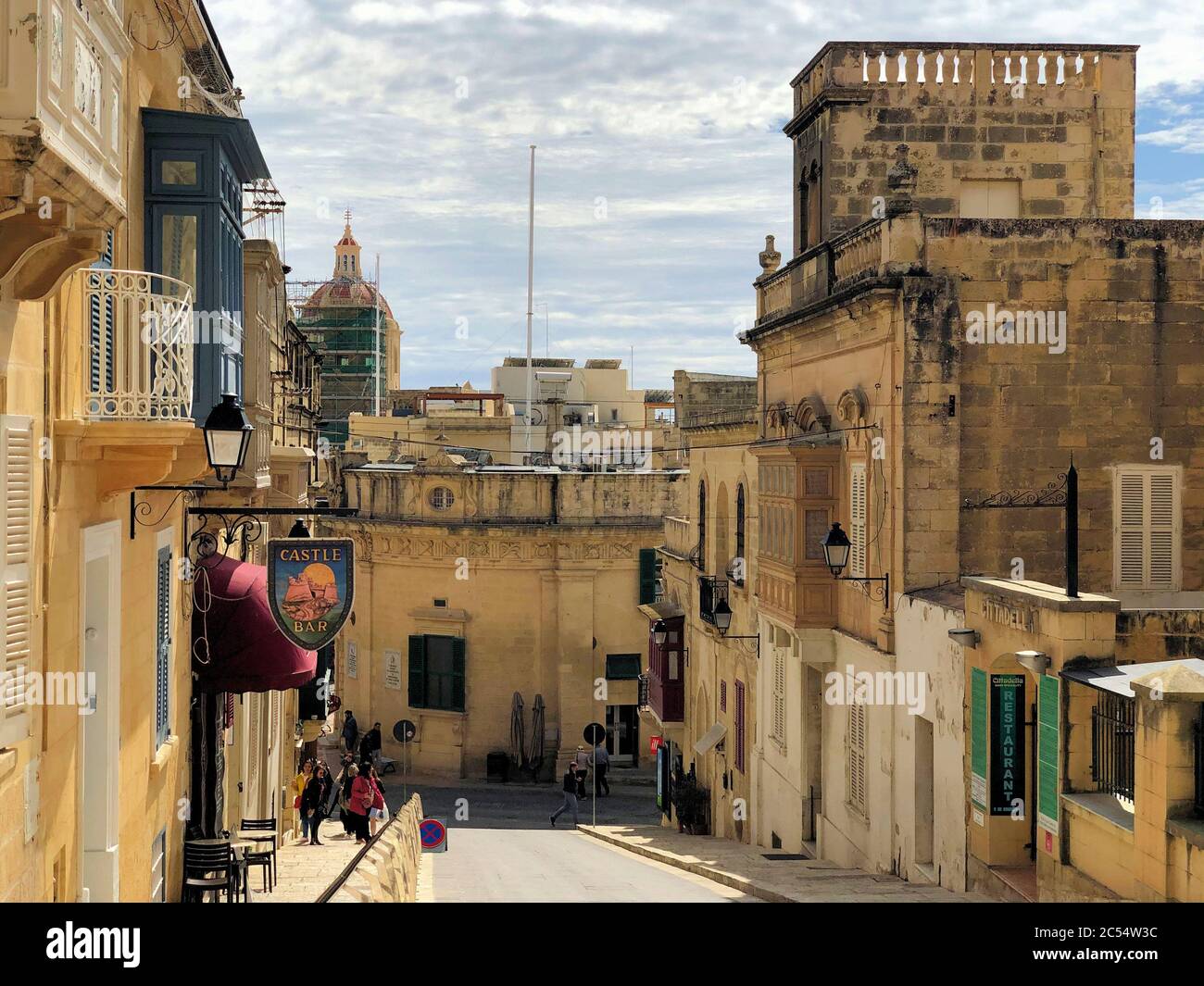Old town in Vittoria on Gozo island Stock Photo - Alamy