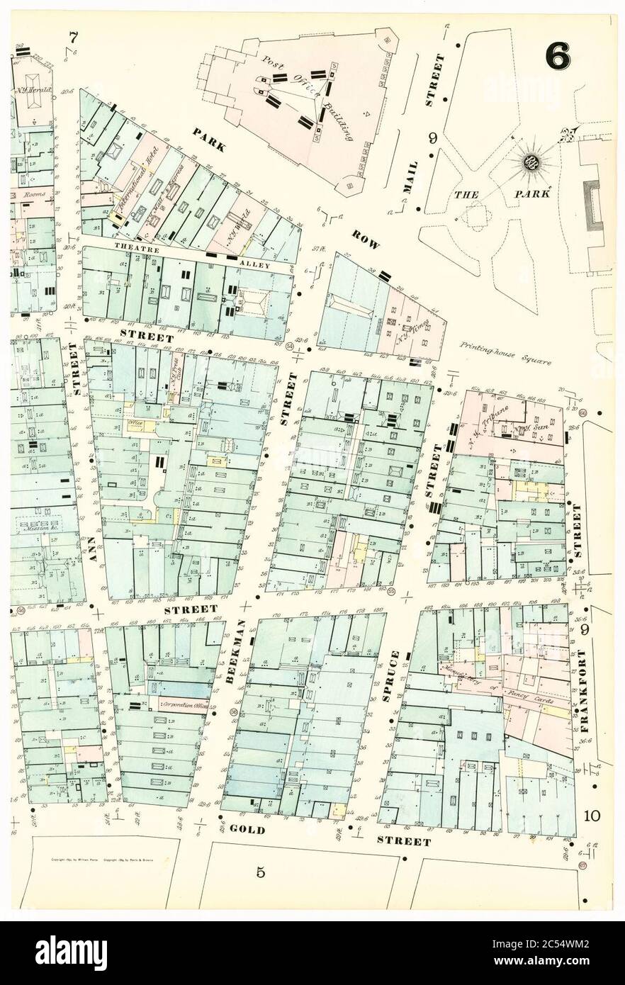 Insurance maps of the city of New York Stock Photo - Alamy